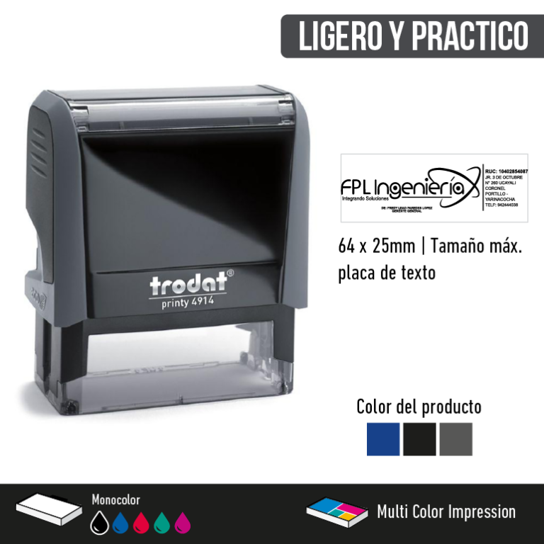 Sellos Trodat Profesional Seco - PLOTCENTER