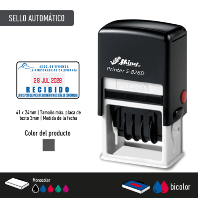 Sellos Shiny S-826D Fechador - PLOTCENTER